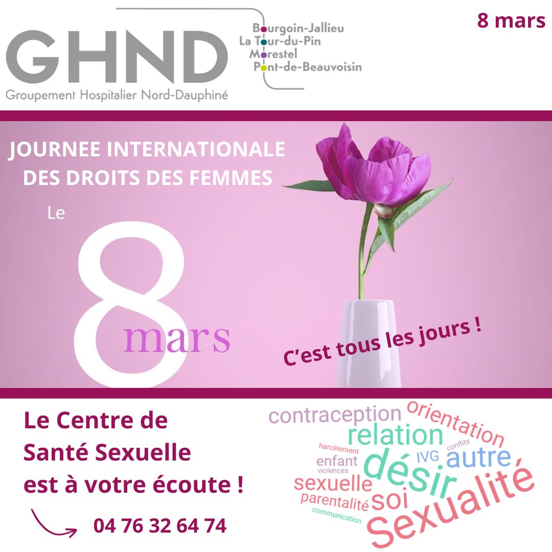 Vendredi 8 mars 2024 : Journée Internationale des Droits des Femmes ...